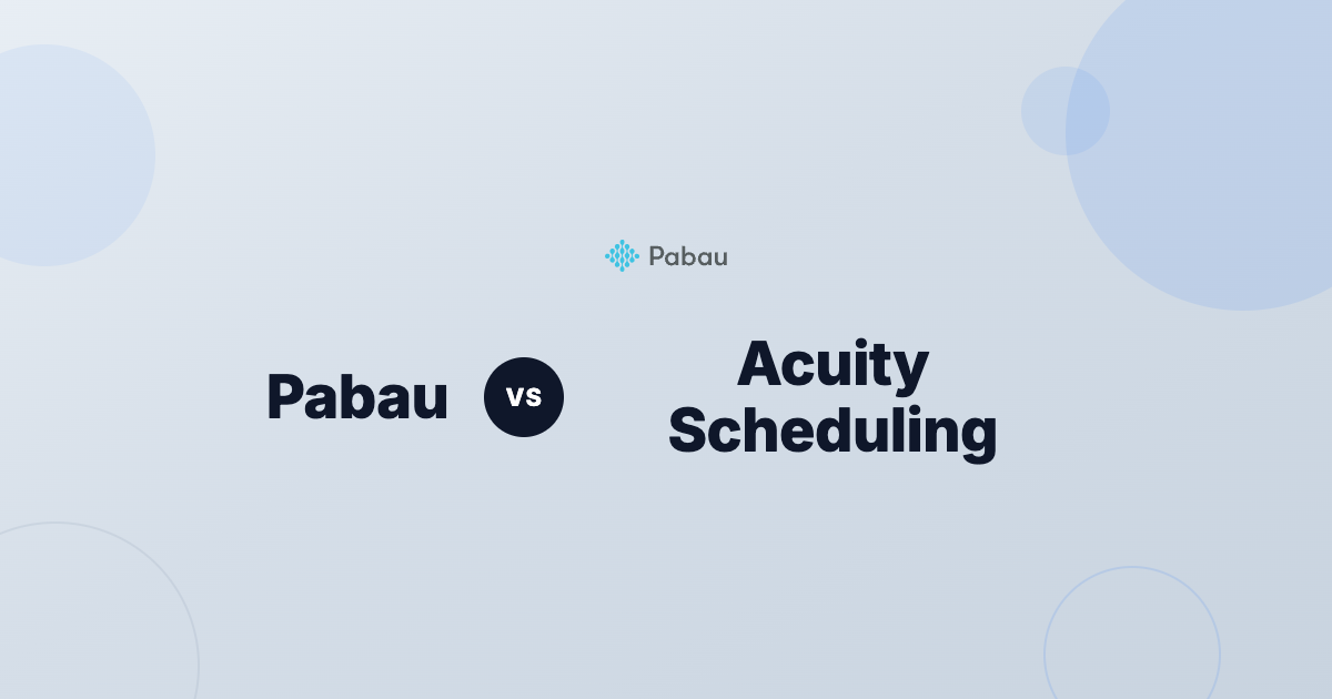 Pabau vs Acuity Scheduling: 2026 Comparison | Pabau